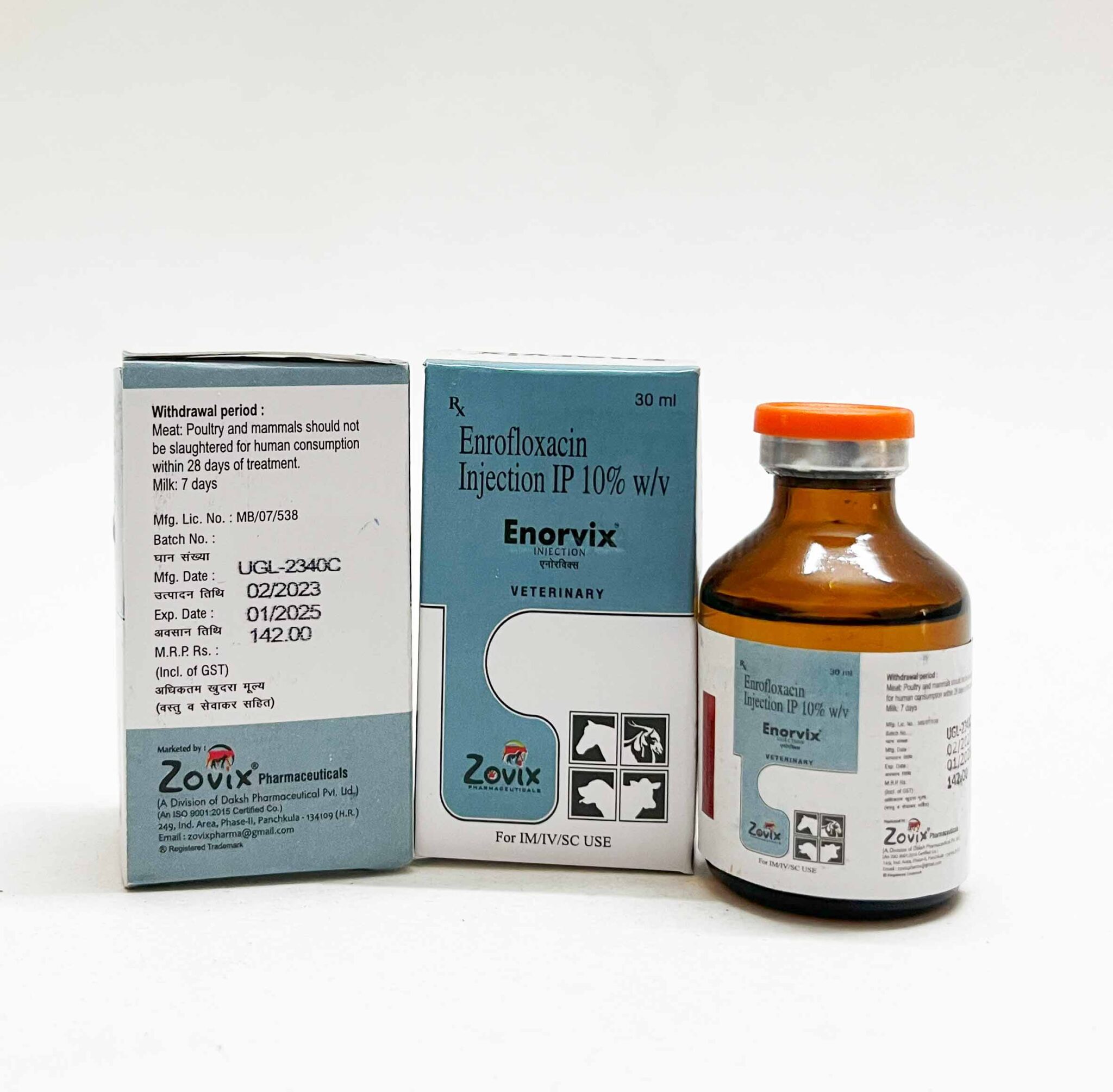 Enorvix | Enrofloxacin 10% Injection